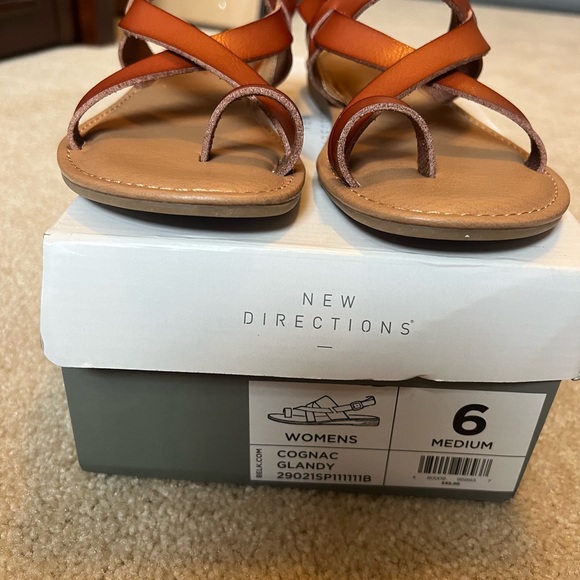 new directions | Shoes | New Directions Cognac Glandy Sandals | Poshmark